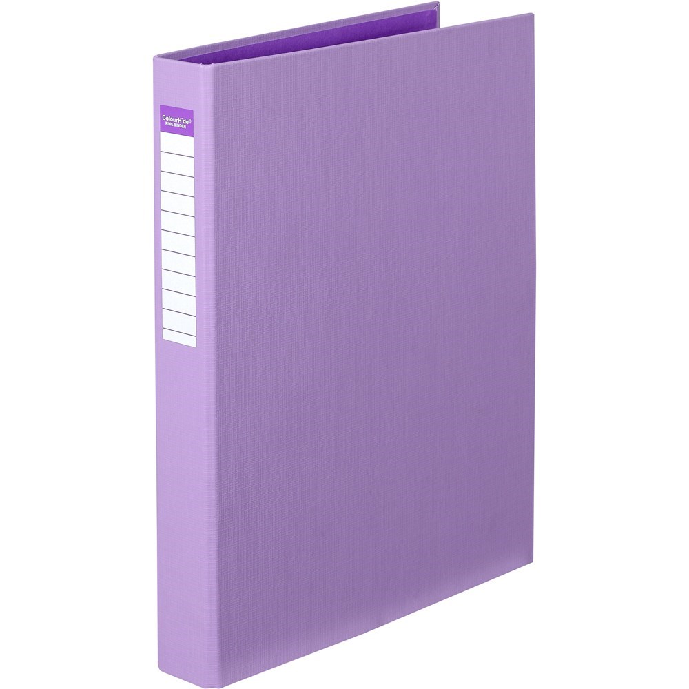 Binders & Folders - ColourHide Ring Binder A4 2D Ring 25mm PE Purple ...