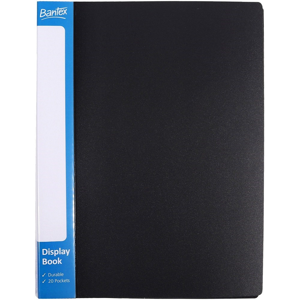 Filing & Storage - Bantex Insert Spine Display Book A4 40 Fixed Pockets ...