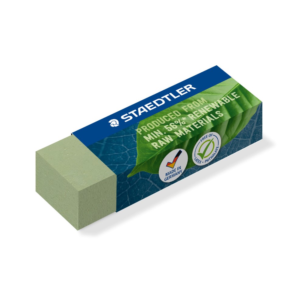 Correction - Staedtler Mars Natural Eraser 65x23x13mm Large Green ...