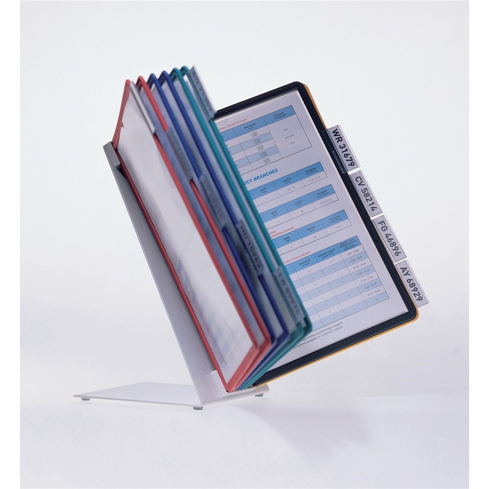 Desk Top Accessories - Durable Vario Table Display System 10 Panels A4 ...